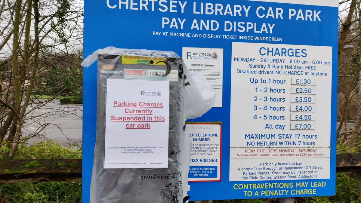 Free Parking at Library Car Park, Chertsey - Runnymede Liberal Democrats
